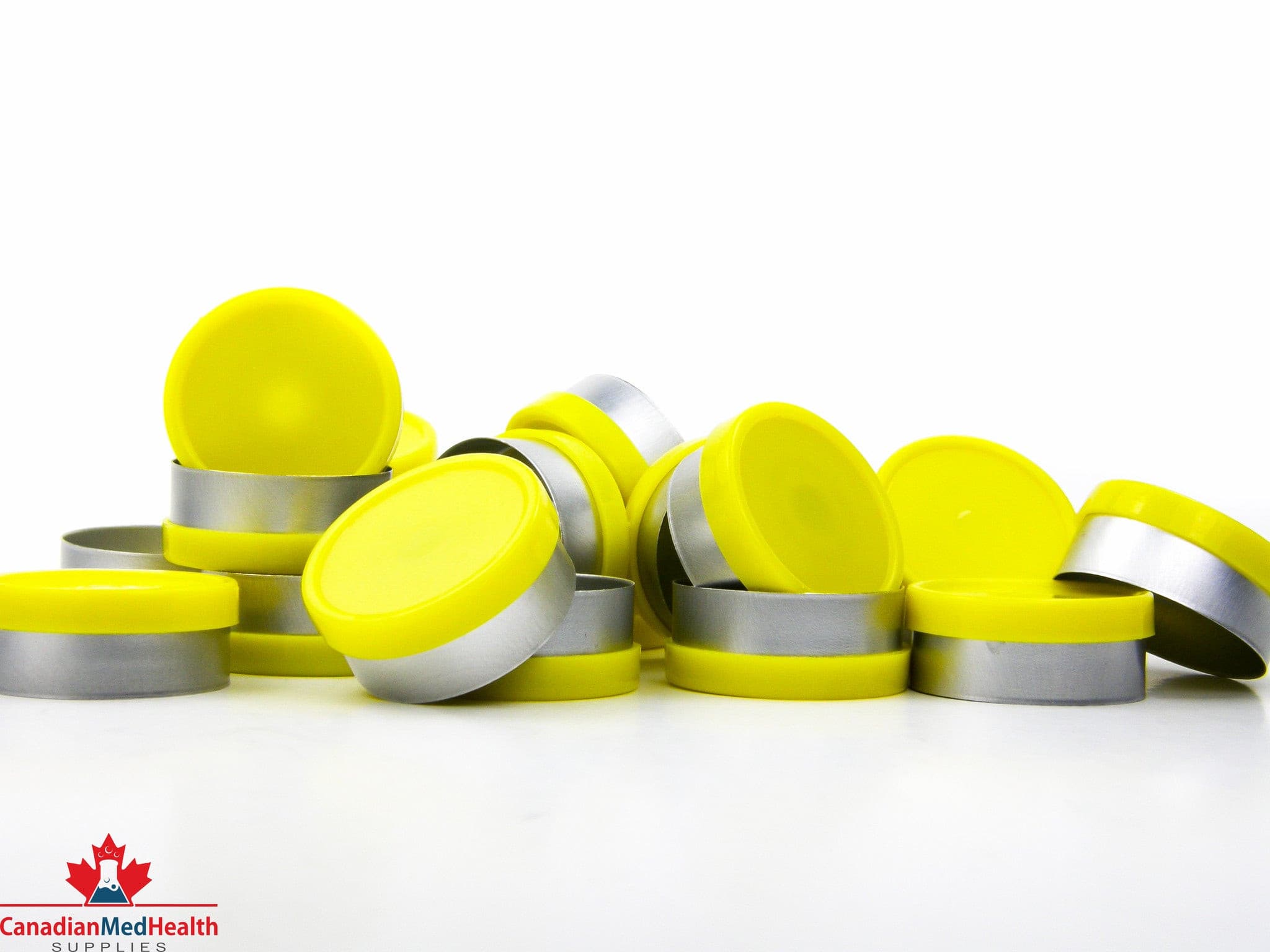 20mm Yellow Flip-Off Cap - Blank